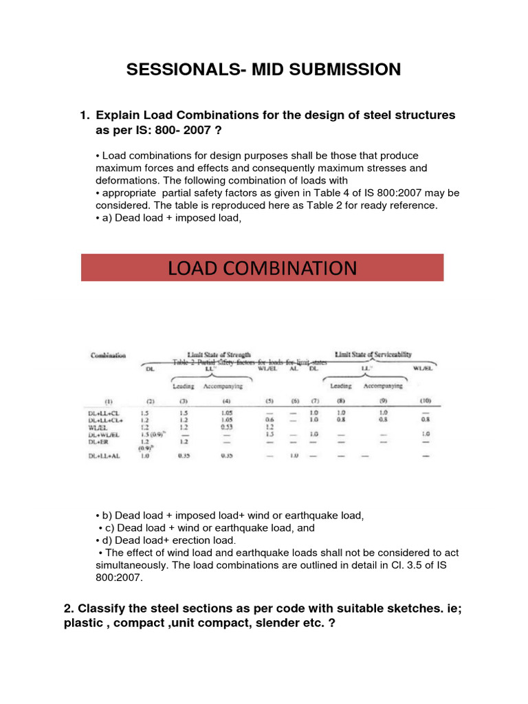 SESSIONALS | PDF | Deformation (Engineering) | Buckling