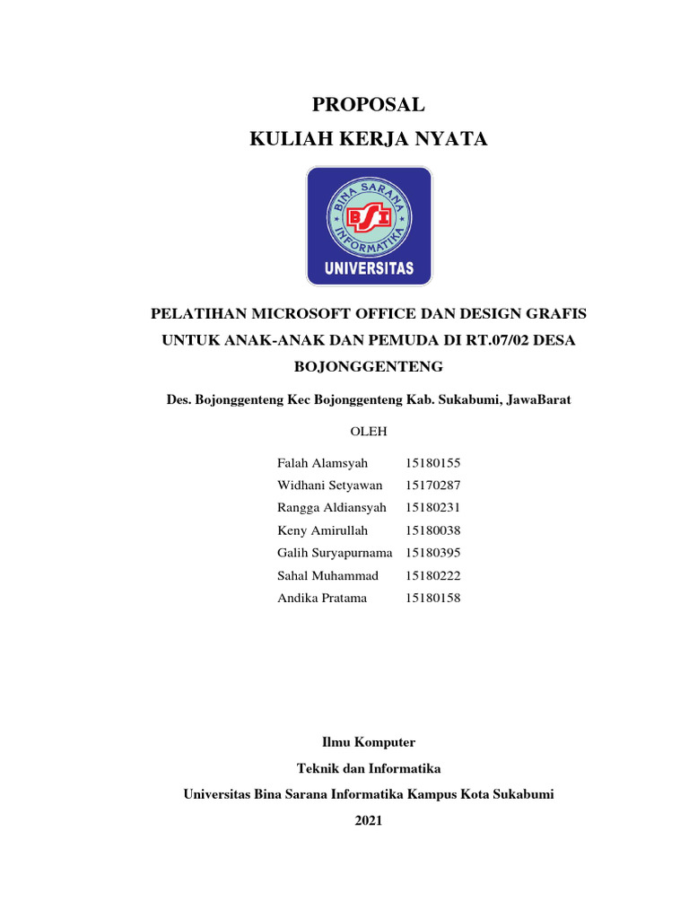 Proposal KKN | PDF