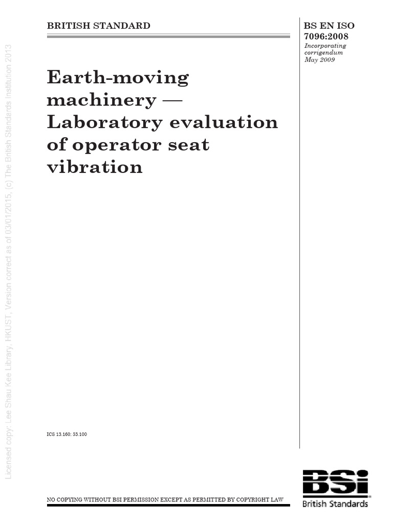 BS en Iso 7096-2008 | PDF | International Organization For ...