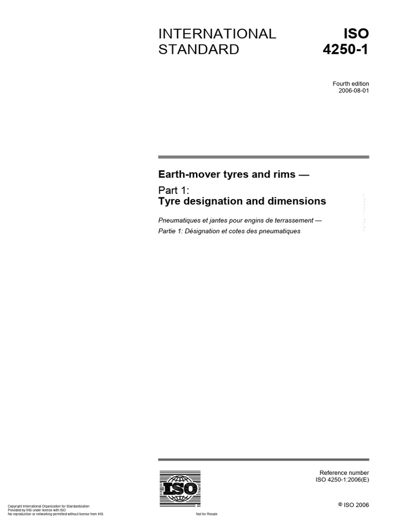 BS Iso 4250-1-2006 | PDF | International Organization For ...