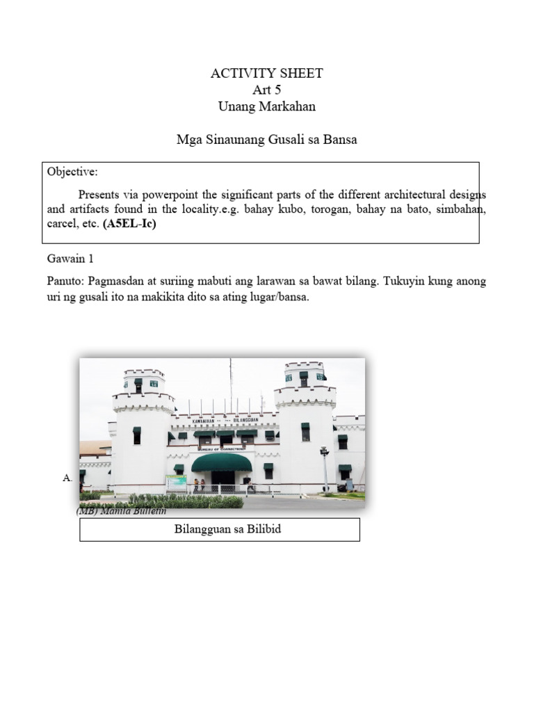 Activity Sheet Module 3 | PDF