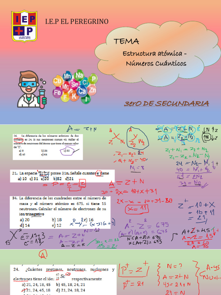 Estructura Atomica Clase 3A | PDF | Mecánica cuántica | Átomos