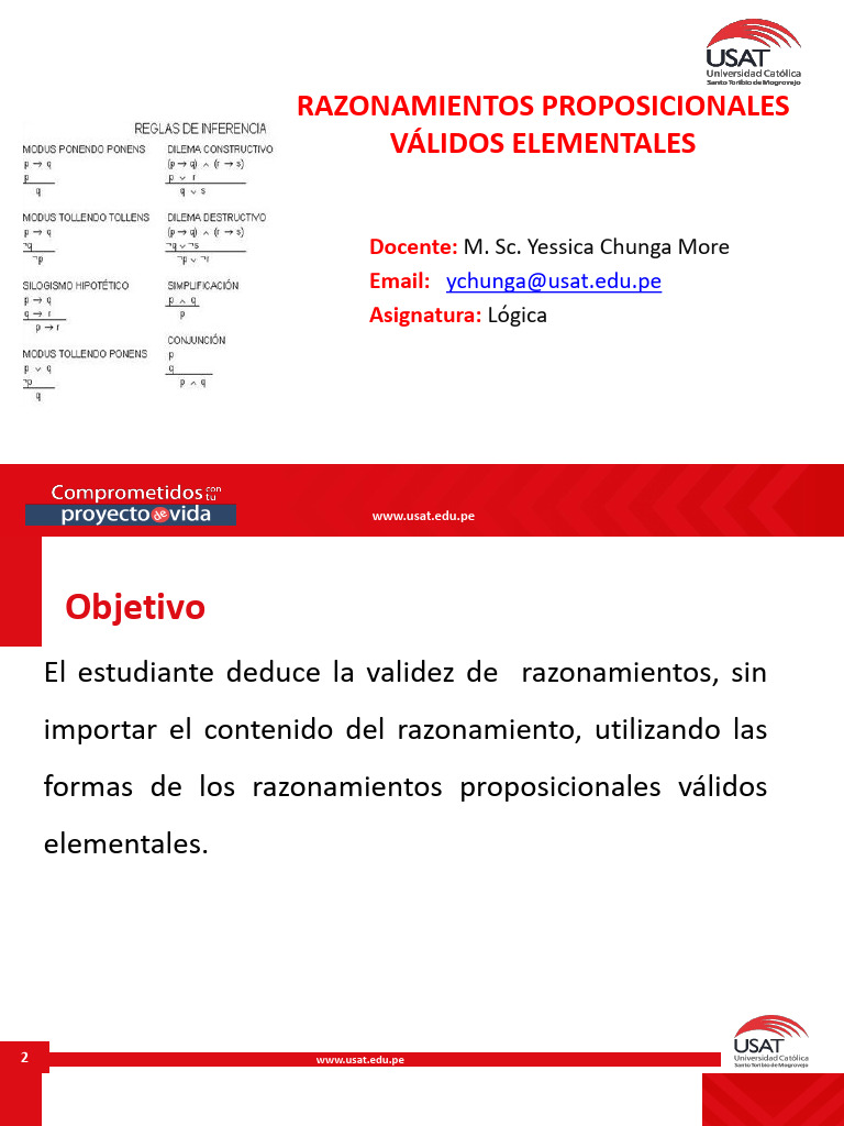 Razonamientos Proposicionales Válidos | PDF | Lógica | Expresiones lógicas