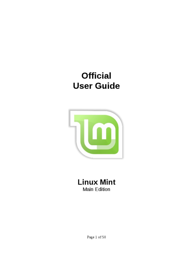 Linux Mint Main Edition Official User Guide | PDF