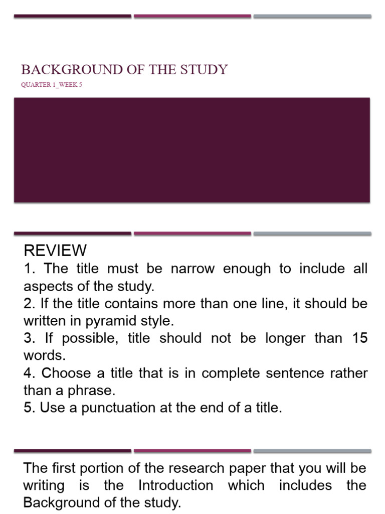Background of The Study | PDF | Science | Curriculum