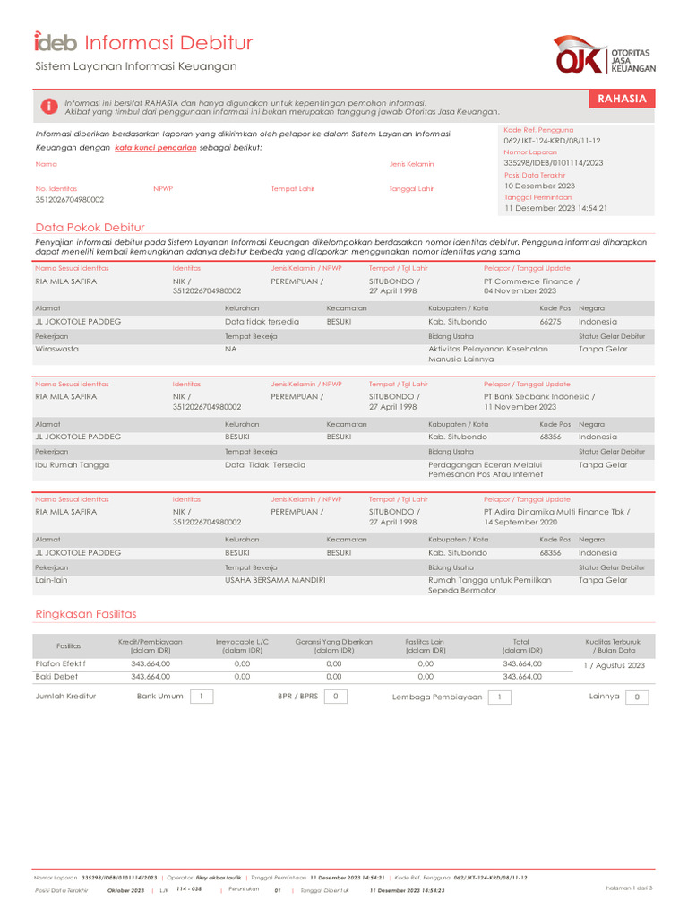 SLIK RIA MIRA SAFIRA | PDF