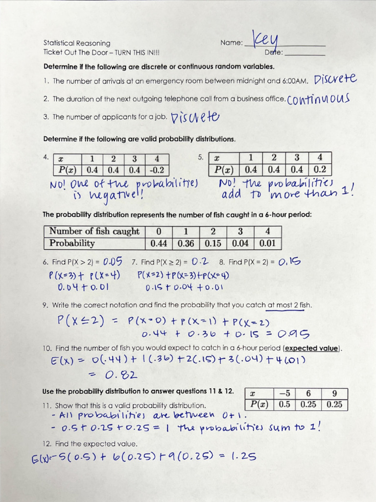 DAY 6.2 KEY Stat Ticket | PDF