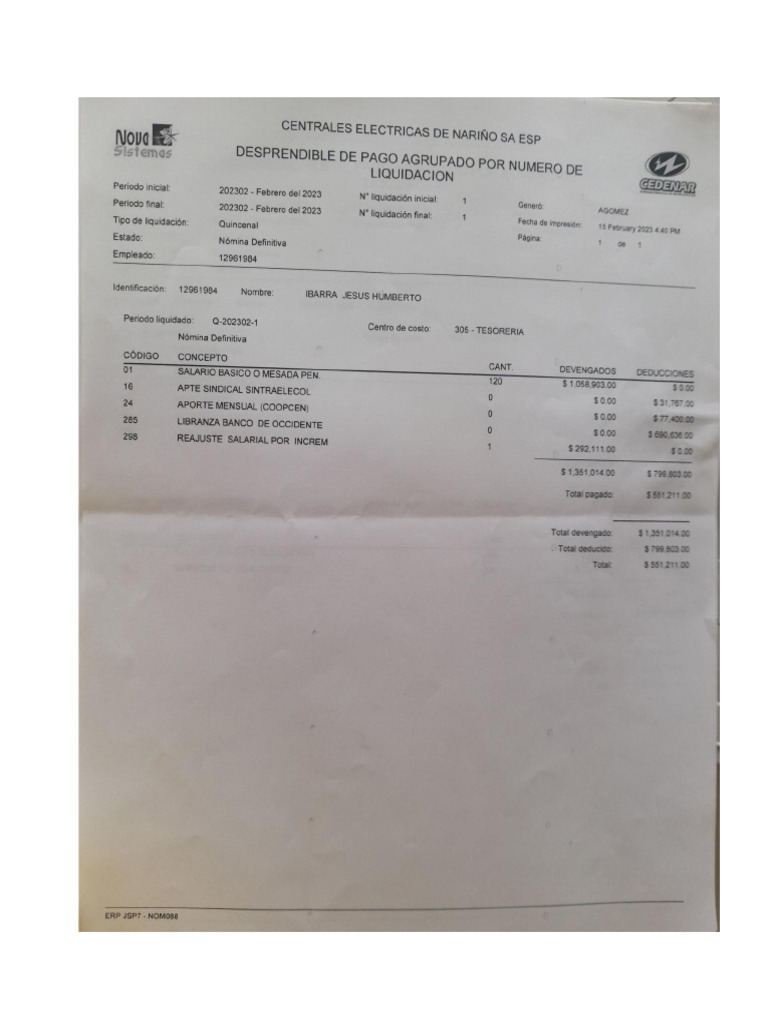 Documento para servientrega 2 | PDF