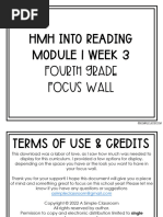 HMH Module 1 Week 1 Focus Wall | PDF | Vocabulary | Learning
