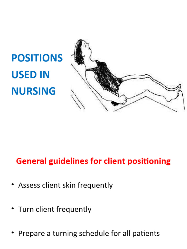 1.2.1 Positions Used in Nursing - Send | PDF | Anatomical Terms Of ...