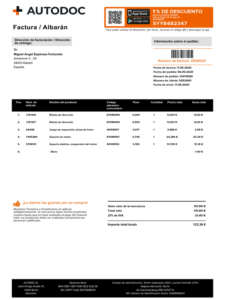 Invoice | PDF | Documentos empresariales | Contabilidad