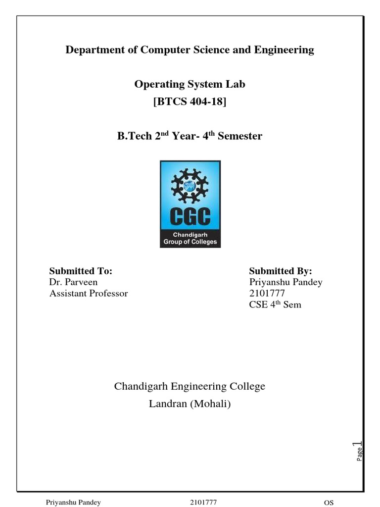Practical File OS | PDF | Operating System | Booting Practical File OS | PDF | Operating System | Booting