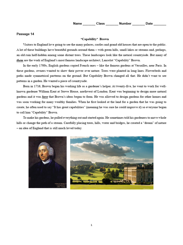 Capability Brown | Download Free PDF | Landscape