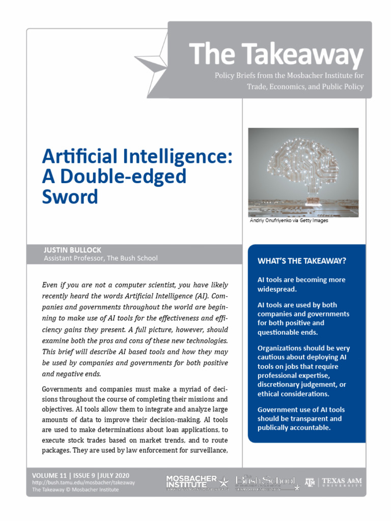 V11-9_AI_Takeaway | PDF | Artificial Intelligence | Intelligence (AI ...