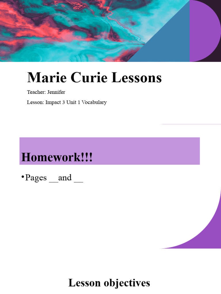 Impact 3 - Unit 1 - Vocabulary | PDF | Learning | Cognition