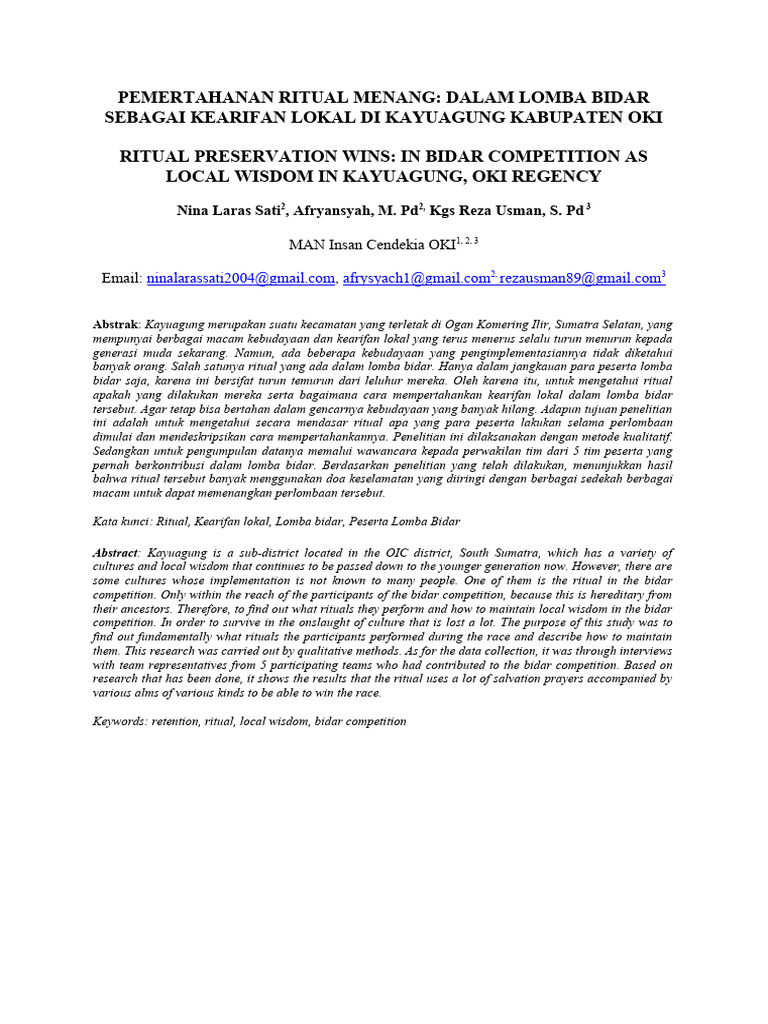 Artikel Nina Laras Sati | PDF