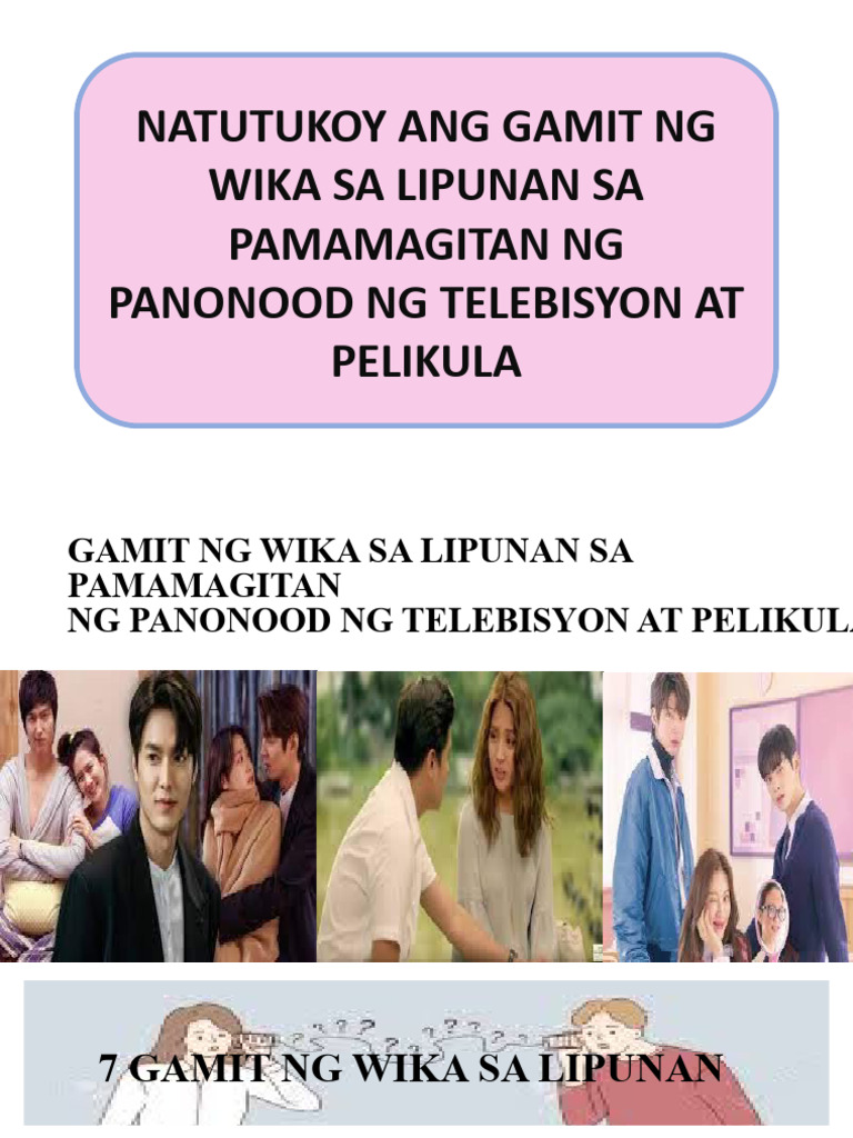 Gamit NG Wika Sa Lipunan Sa Pamamagitan | PDF