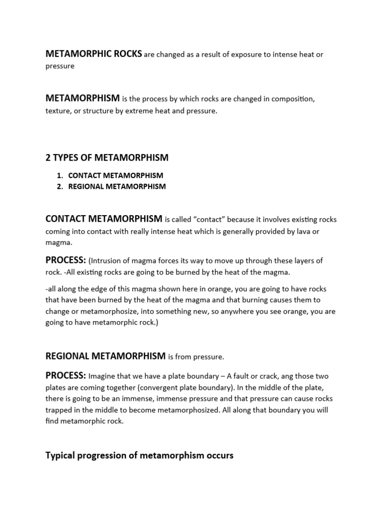 Metamorphic Rocks | PDF