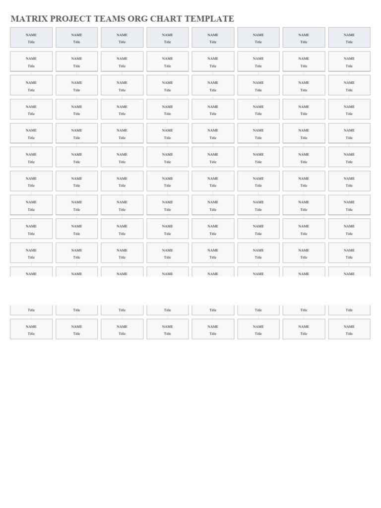 IC Matrix Project Teams Org Chart 11085 | PDF | Applied Mathematics