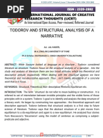 Todorov: Structural Analysis of Narrative | PDF | Narrative | Theory