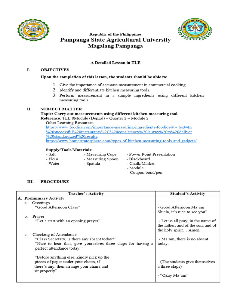 Detailed LP in Local Demo | PDF | Food And Drink