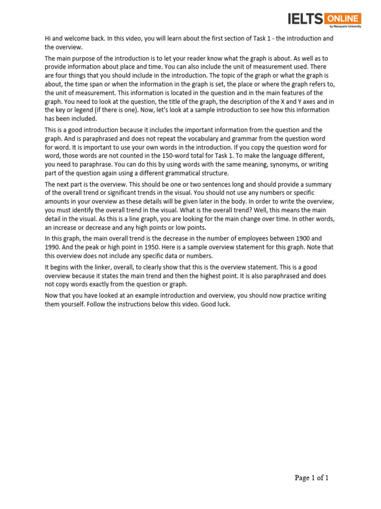 W.3.5.2 - Task 1 Intro and Overview - Transcript | PDF | Question | Communication