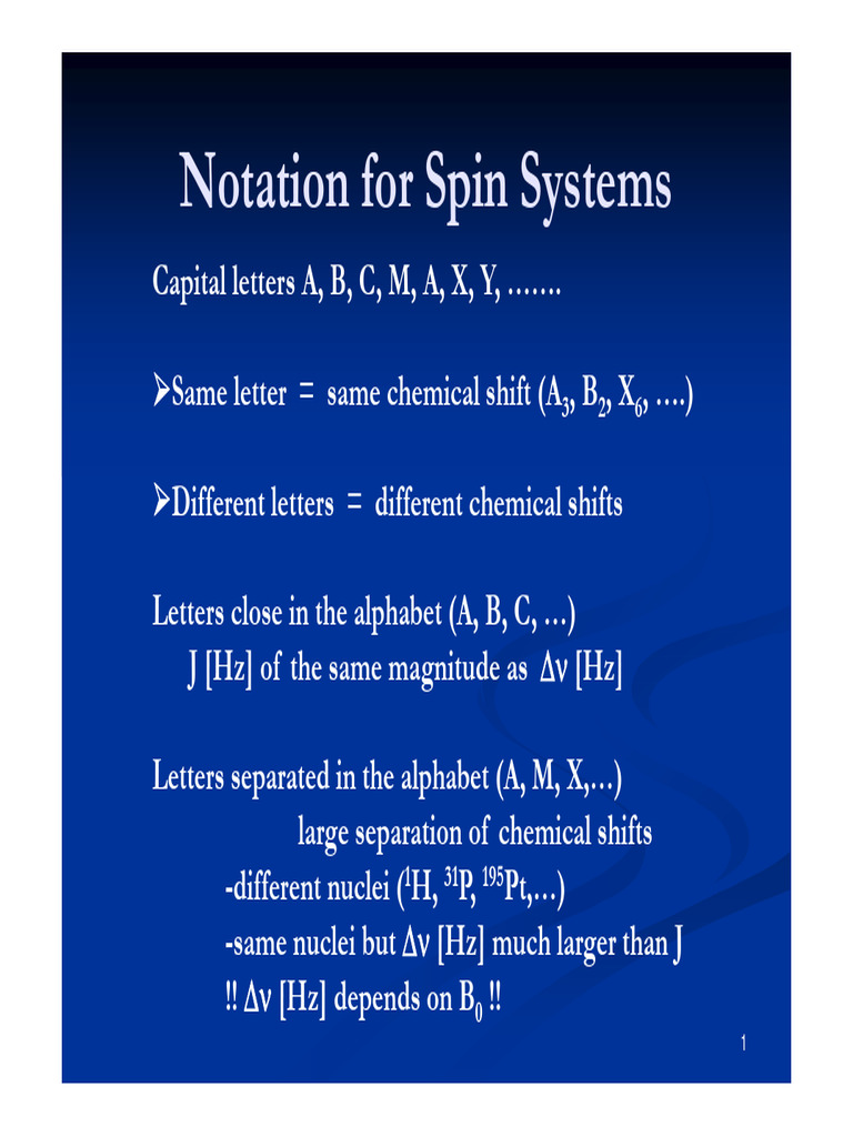 Spin Systems | PDF | Nuclear Magnetic Resonance | Physics