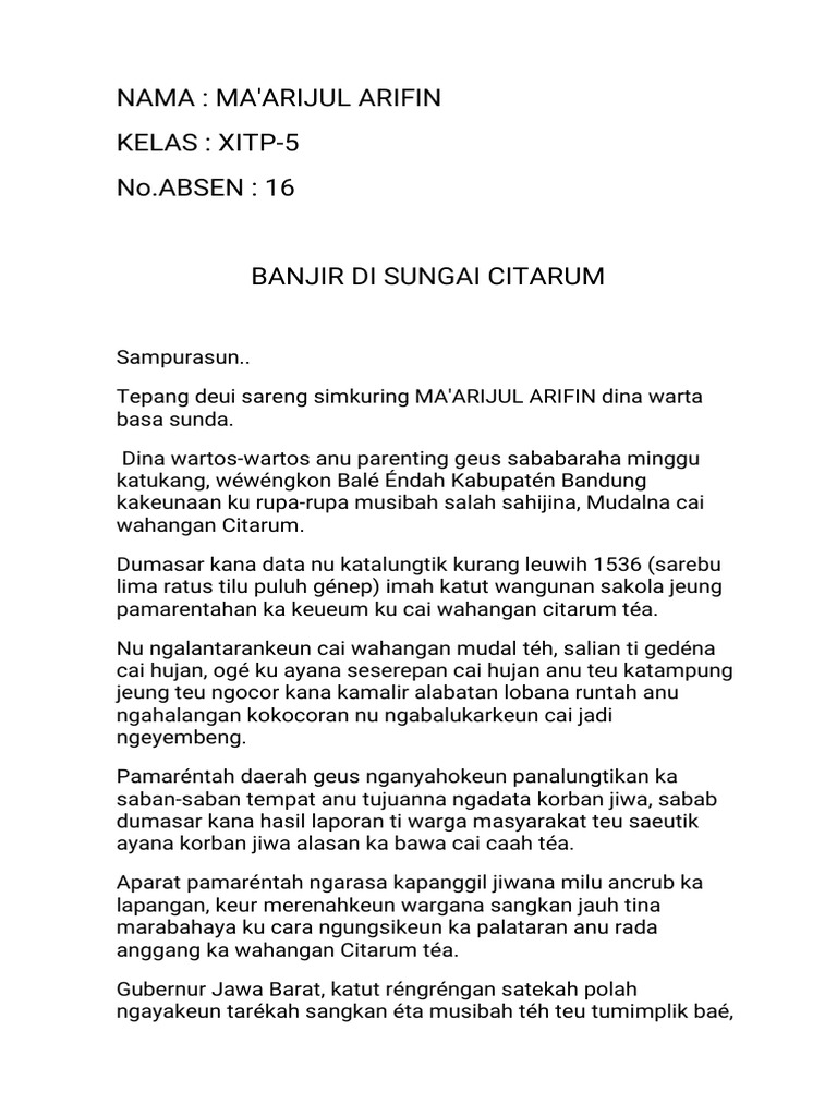 Warta Sunda 1 | PDF