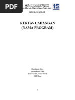 Format Kertas Kerja Program | PDF