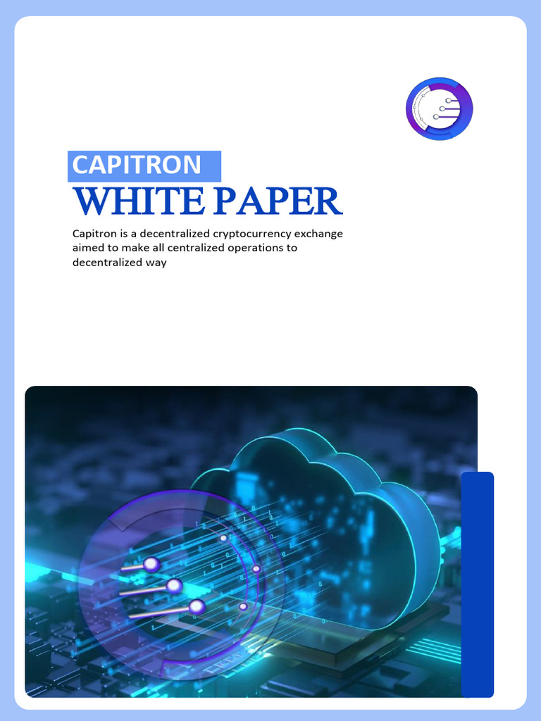 Whitepaper Capitron | PDF | Cryptocurrency | Decentralization