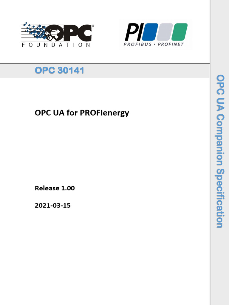OPC 30141 - UA CS For PROFIenergy v1.00 | PDF | Integer (Computer ...