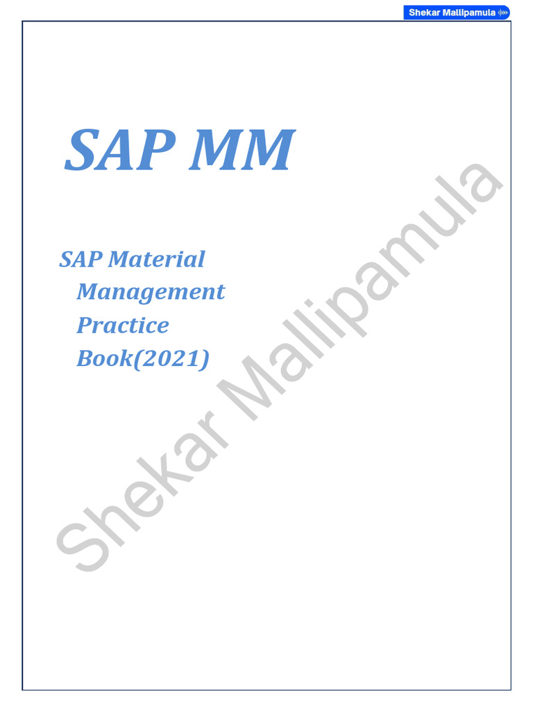 SAP MM Inventory Management Guide | PDF | Goods | Inventory