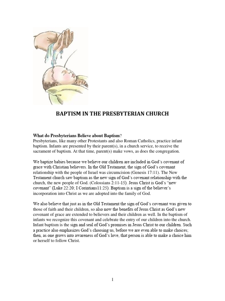 What Do Presbyterians Believe About Baptism | PDF | Baptism | Covenant Theology