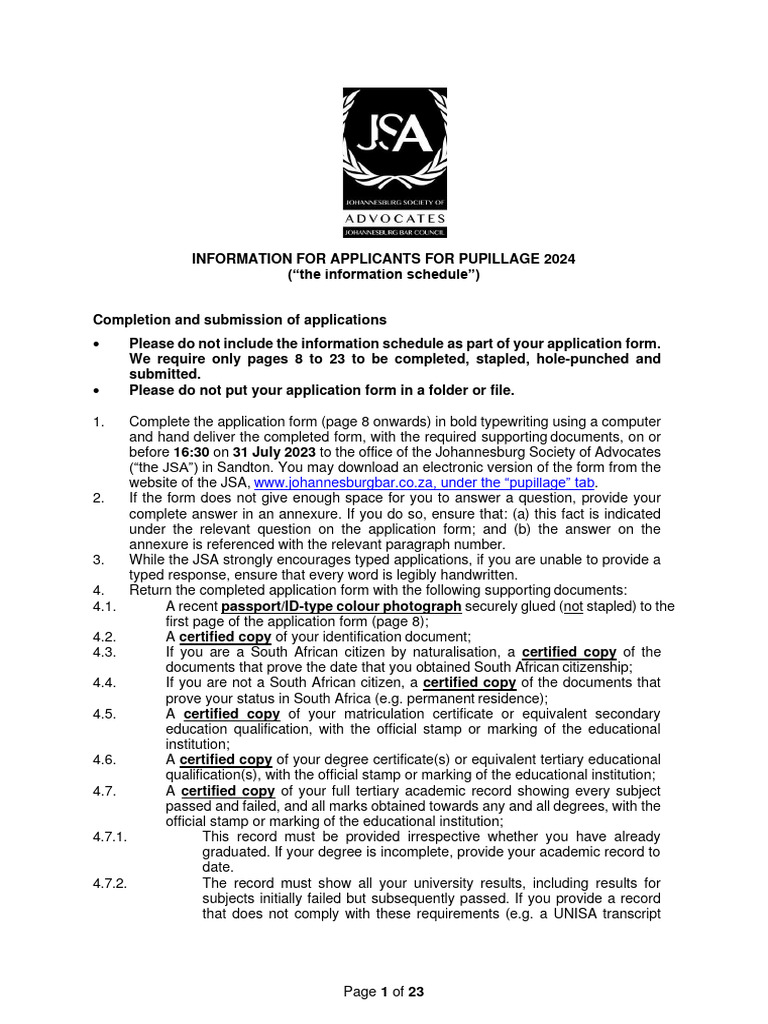 Pupillage Application Guide 2024 | PDF | Advocate | Lawyer