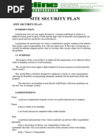 Construction Security Plan Sample | PDF | Technology & Engineering