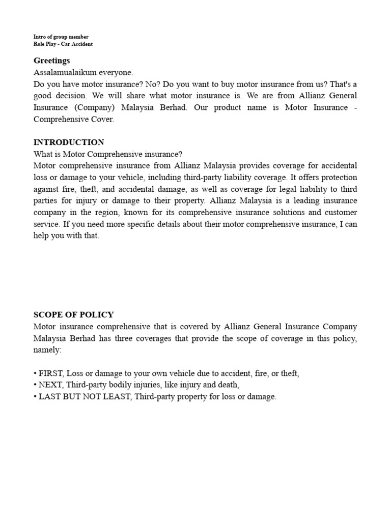 Script Ins PDF | PDF | Vehicle Insurance | Insurance