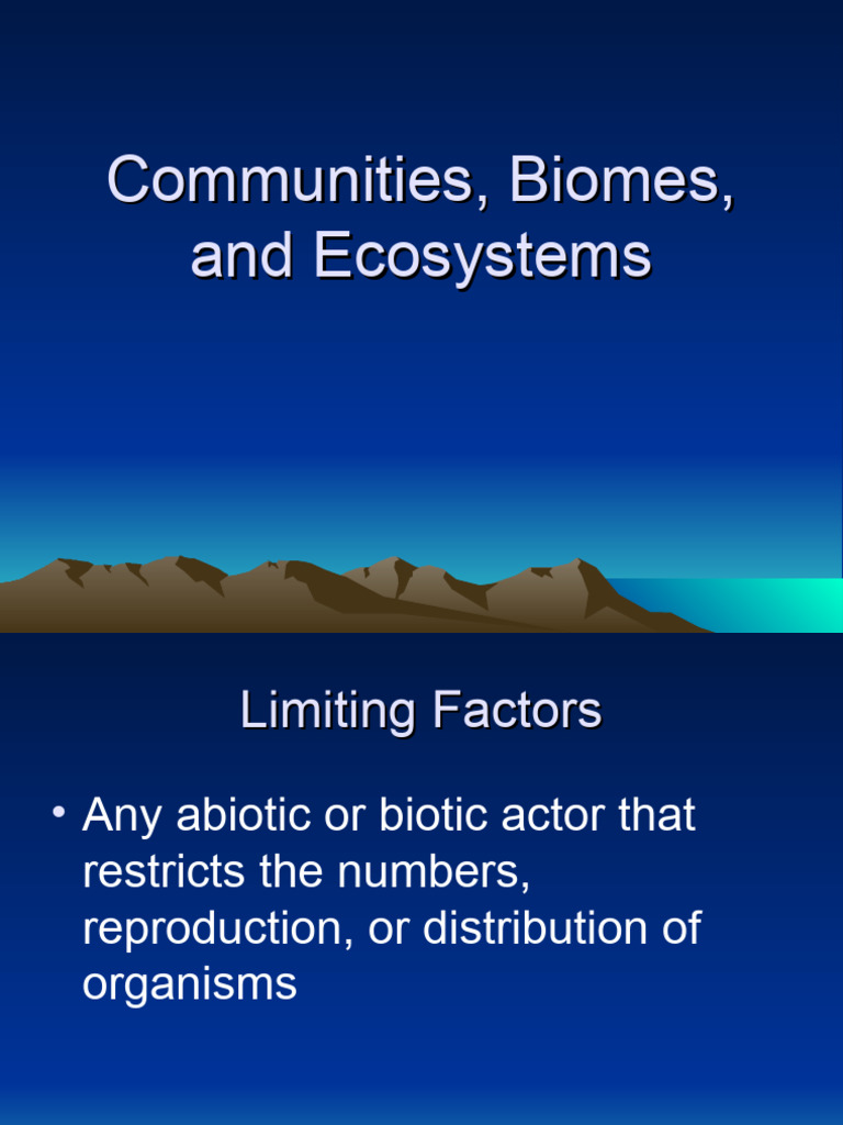 Understanding Ecosystems and Biomes | PDF | Ecosystem | Natural Environment