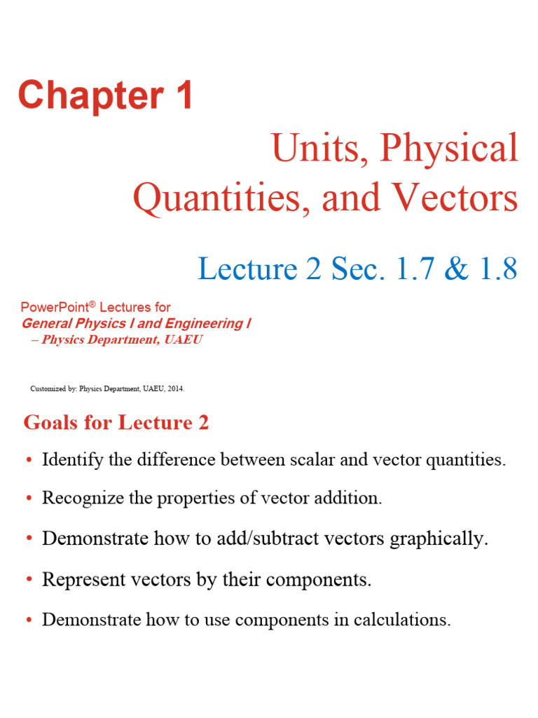 Ch01 Lecture02 | PDF | Euclidean Vector | Mathematical Concepts