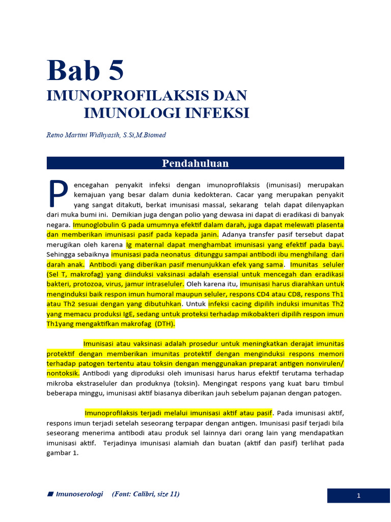 BA Kemenkes, Imunoserologi Bab 5, Fix | PDF