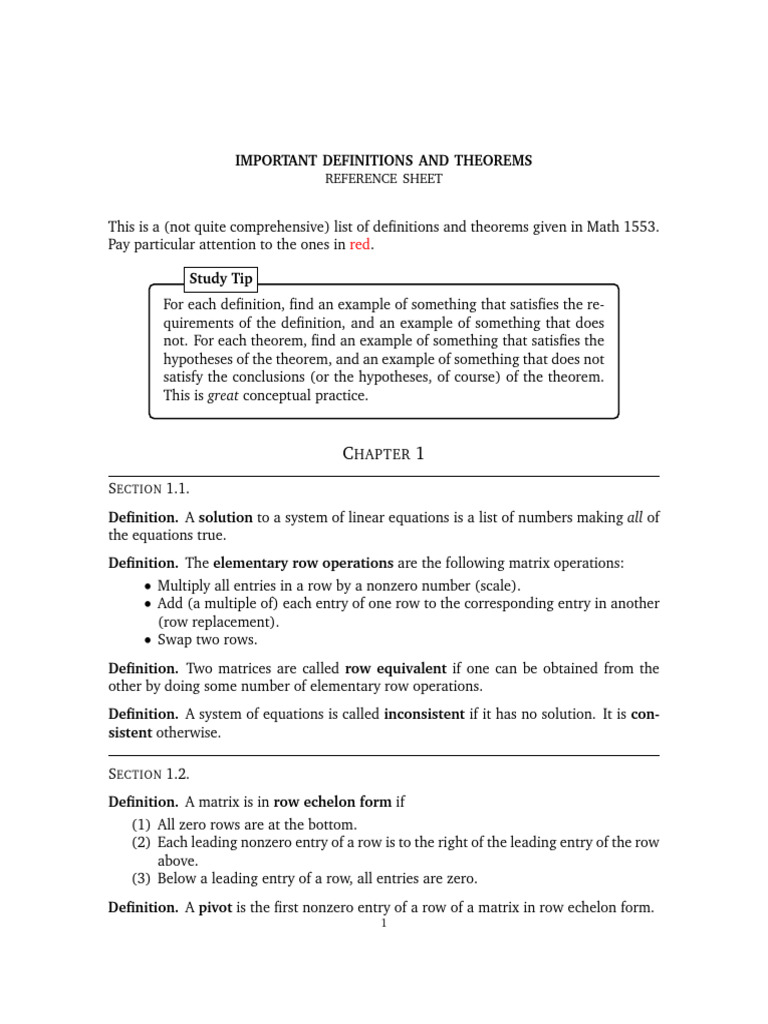 Linear Algebra Hints | PDF | Eigenvalues And Eigenvectors | Matrix ...