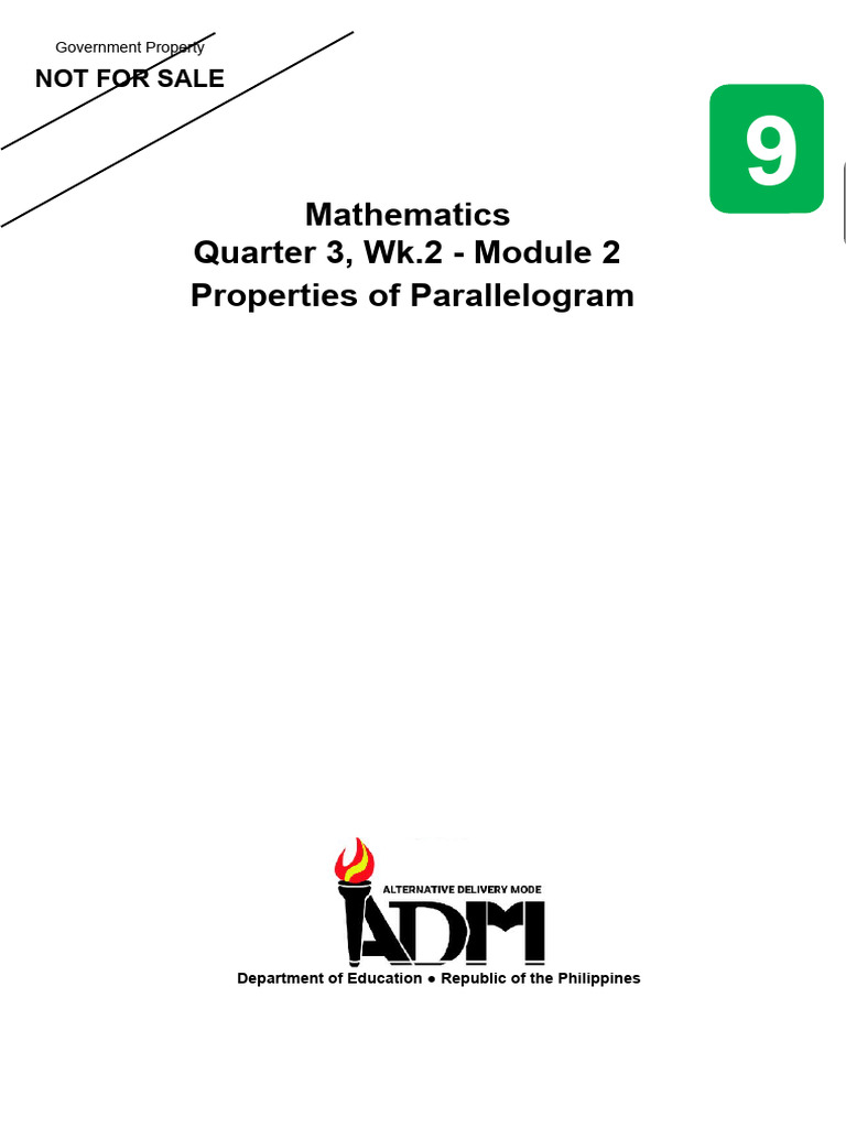 Math9 Q3 Module 2 Version 3 Pdf Euclidean Geometry Elementary