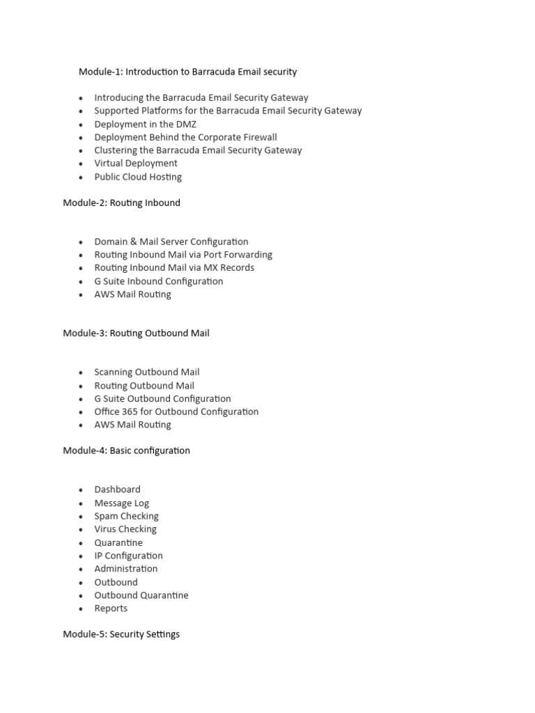 Barracuda Email Security Guide | PDF