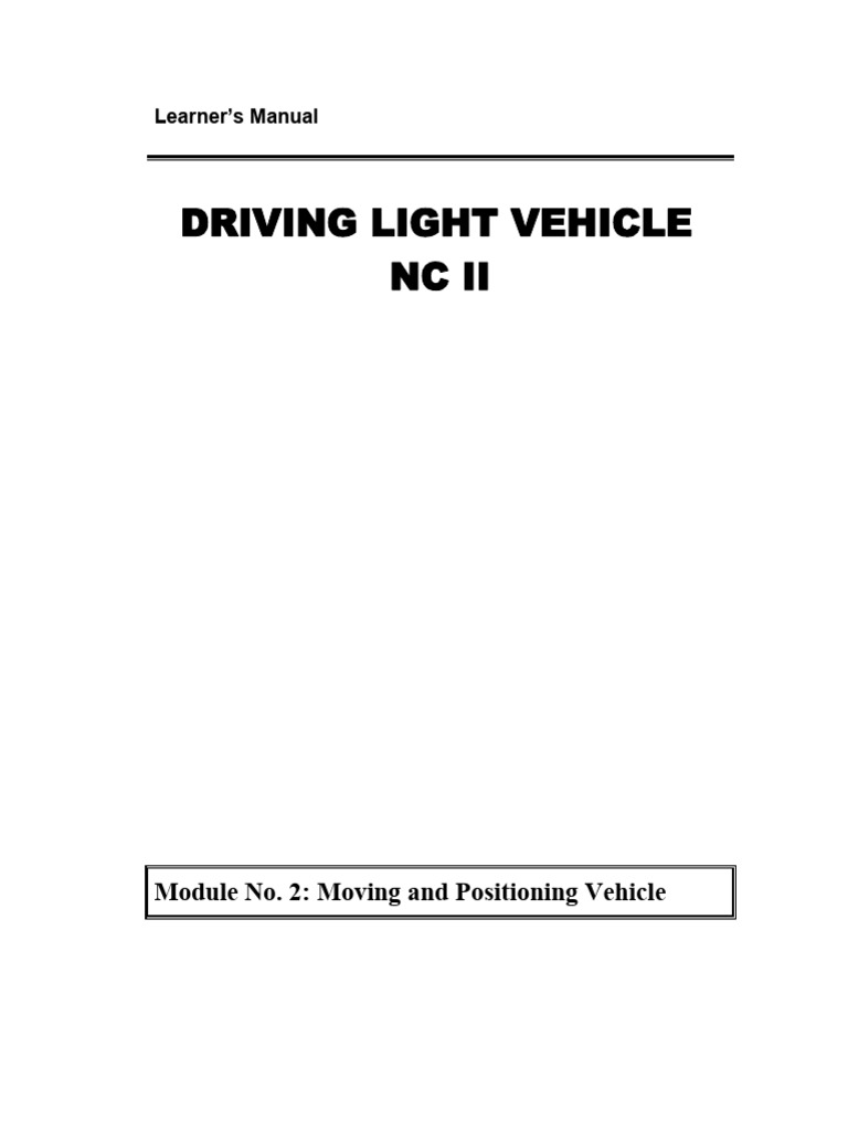 Manual Vehicle Operation Guidelines | PDF | Manual Transmission | Clutch