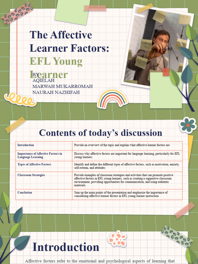 Affective Factor | PDF | Motivational | Motivation