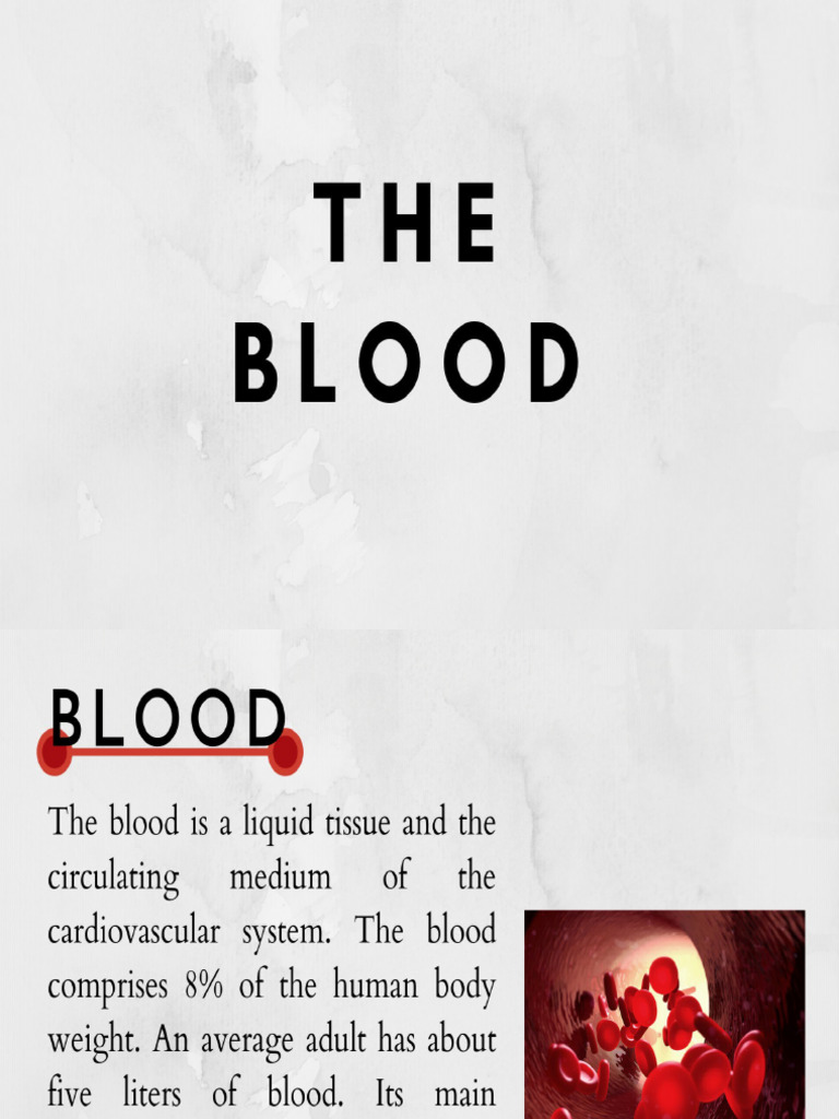 The Blood | PDF