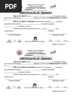 Certificate of Tenancy for Norman Dulce | PDF | Real Property Law | Law ...
