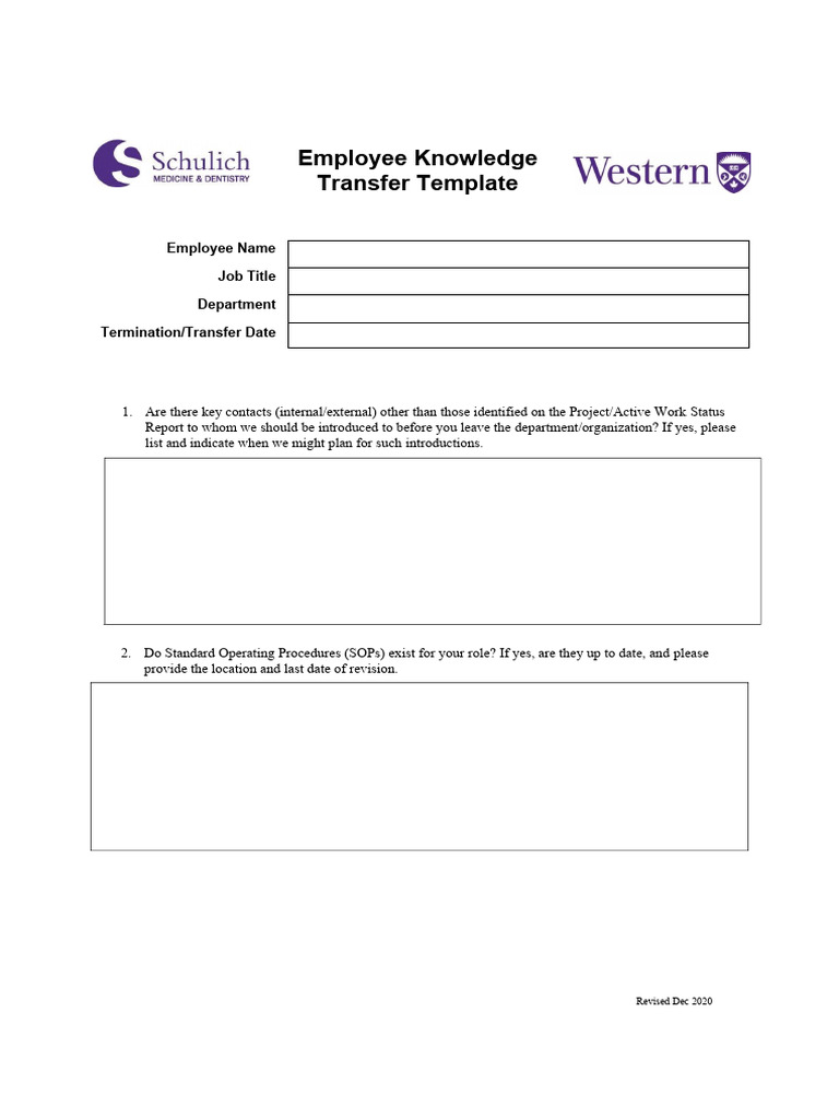 Knowledge Transfer Template | PDF | Computing | Business