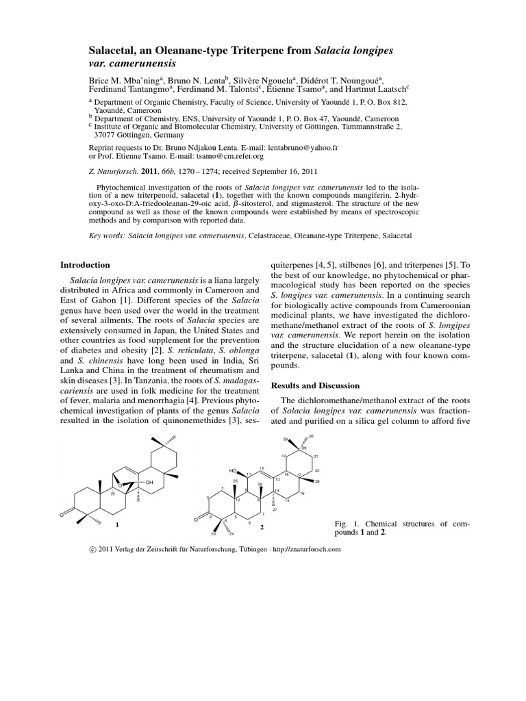 Olean Comformation | PDF | Thin Layer Chromatography | Nuclear Magnetic Resonance Spectroscopy