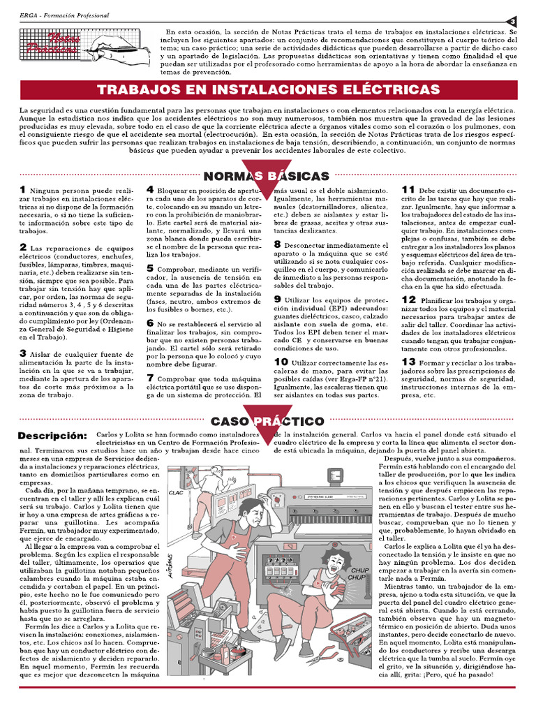 Trabajos - en - Instalaciones - Electricas E2 | PDF