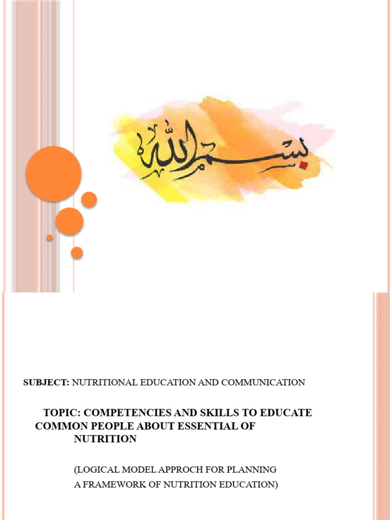 Topic 1 (B) Competencies and Skills To Educate People (Logical Model ...